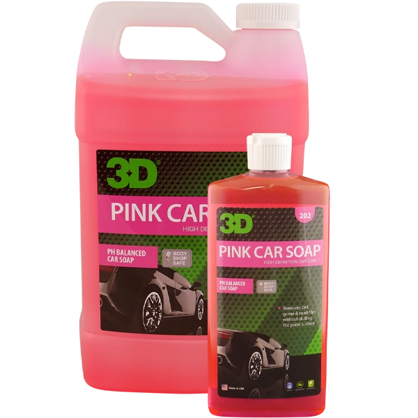 3D Pink Car Soap – pH Balanced Formula - Vortex